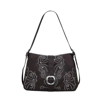 Desigual Femme, Sacs, Brun, Taille: ONE Size Sac à Main Marron pour Femme avec Poches
