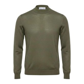 Roberto Collina Merino Stehkragenpullover - - Knitwear - Herren - Gr&uuml;n - L