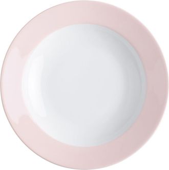Kahla Pronto Colore Suppenteller 22 cm pastel rose|rosa tiefer Teller aus Porzellan