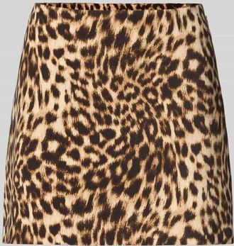 Michael Kors Minirock im Allover-Look mit seitlichem Rei&szlig;verschluss
