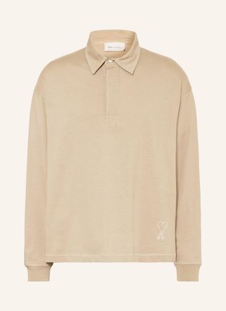 Ami Ami Paris Jersey-Poloshirt Oversized Fit beige