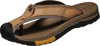 Generic YIzdegg Sandales &agrave; orteils en cuir pour femme - Tongs de soutien de la vo&ucirc;te plantaire - Sandales respirantes - Ultra coussin - Sandales de r&eacute;&eacute;ducatio