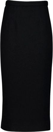 Dolce & Gabbana Femme, Jupes, Noir, Taille: 40 FR Wool Pencil Skirt