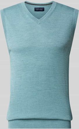 Christian Berg Slim Fit Pullunder aus Baumwoll-Mix mit V-Ausschnitt
