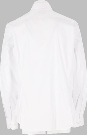 Giorgio Armani Slim-Fit Poplin Cotton Shirt - White