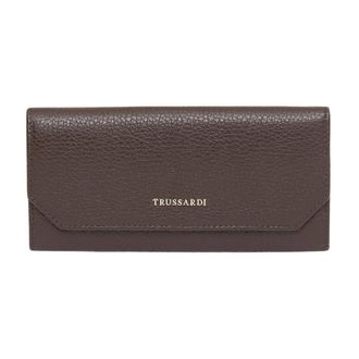 Trussardi Goldenes Metall-Logo-Portemonnaie - - Accessories - Damen - Braun - ONE SIZE
