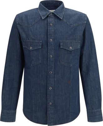 Jacob Cohen R2 Western Baumwoll-Denim-Hemd - - Shirts - Herren - Blau - L