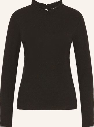 OPUS Longsleeve Sanba Mit Glitzergarn schwarz