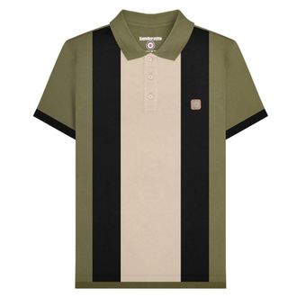 Lambretta Poloshirt f&uuml;r Herren, Vintage (Khakigr&uuml;n)