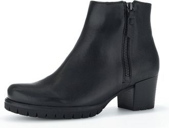 Gabor Damen Ankle Boots, Frauen Stiefeletten,Moderate Mehrweite (G),uebergangsschuhe,uebergangsstiefel,Stiefel,schwarz (Flausch),37.5 EU / 4.5 UK