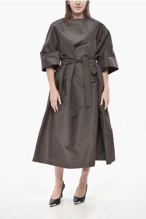 Super Blond Silk Organza Kaftan With Belt size 38