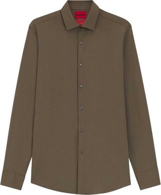HUGO BOSS Hemd f&uuml;r Herren, Schmal, Lang&auml;rmlig (Grau)