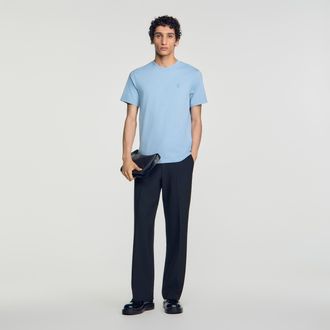 Sandro T-shirt en coton &agrave; logo