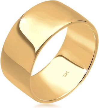 Elli Ring Damen Stacking Basic Geo in 925 Sterling Silber Vergoldet