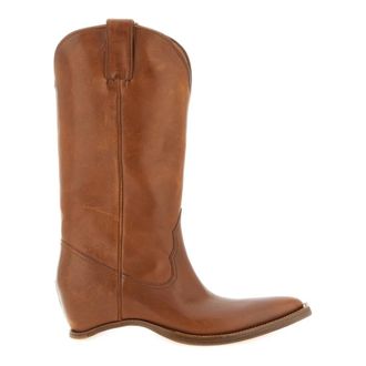 Maison Margiela Heel-Less Lederstiefel im Vintage-Look - - Shoes - Damen - Braun - 40 EU