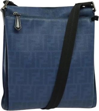 Fendi Pre-owned Toile sacs-fendi - Femme - Pre-owned - Bleu - Taille: ONE Size