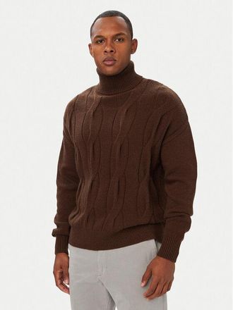 Beverly Hills Polo Club Rollkragenpullover 62SWM1302 Braun Regular Fit
