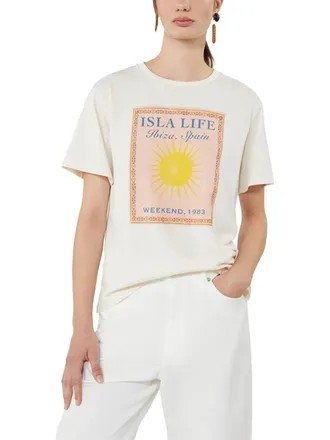 Weekend by Max Mara Graphic-Print Cotton Jersey T-Shirt - White