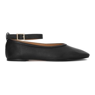 Kazar Ballerinas mit Kn&ouml;chelriemen - - Shoes - Damen - Schwarzk - 38 EU
