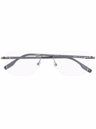 Montblanc lunettes de vue &agrave; design sans monture - Argent