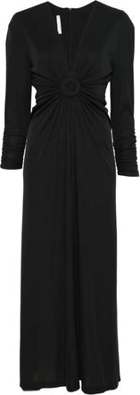 Imperial Maxikleid mit Cut-Out - Schwarz