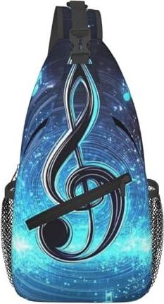 Generic Sac &agrave; bandouli&egrave;re avec note de musique - Sac &agrave; dos de voyage pour homme - Sac &agrave; dos de randonn&eacute;e