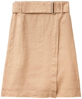 Benetton Damen Gonna 4AGHD000Z Rock, Beige 193, 38
