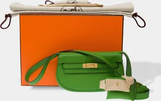 Herm&egrave;s Kelly Moove Crossbody Bag - Yucca Green
