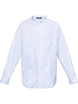 Versace Hemd mit Medusa-Print - Blau