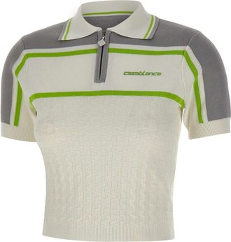 Casablanca Femme, Tops, Blanc, Taille: 40 FR Polo