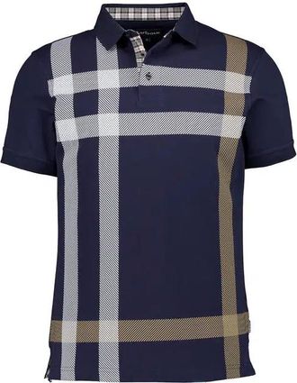 Barbour Herren Polo-Shirt blau Baumwoll-Piqu&eacute;