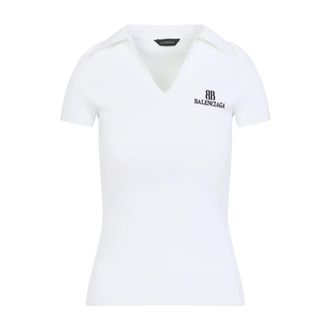 Balenciaga Polo - - Tops - Damen - Wei&szlig; - S