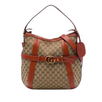 Gucci Sac bandouli&egrave;re en toile Pre-owned - Femme - Pre-owned - Beige - Taille: ONE Size