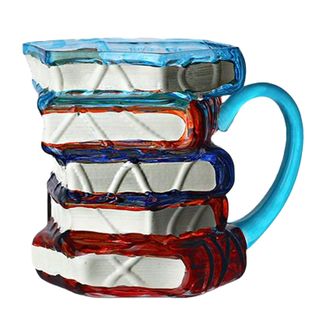 Generico B&uuml;cherbecher - Colored Book Cup, 2025 einzigartige B&uuml;cher, Batterien, Kaffee-Becher, Glasmaterial, buntes, Geschenk f&uuml;r Literaturliebhaber, Geschenk