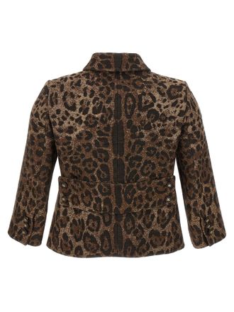 Dolce & Gabbana Womens Brown Virgin Wool Blazer Clothing