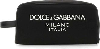 Dolce & Gabbana Logo Polyamide Wash Bag - Black