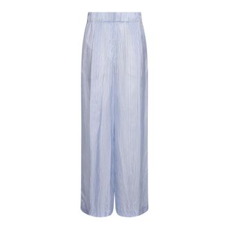 Dries Van Noten Femme, Pantalons, Bleu, Taille: 40 FR Wide Pantalons