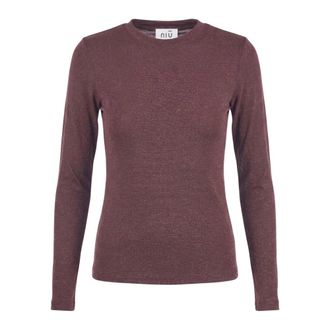 Ni&ugrave; Rundhals-Strickware - - Knitwear - Damen - Braun - M