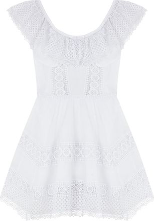 Charo Ruiz Ibiza Robe Courte Vaiana Blanc