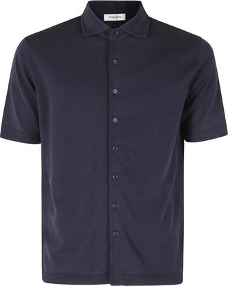 KANGRA Homme, Pulls, Bleu, Taille: 2XL Maglia Camicia Cotone MM 1Filo