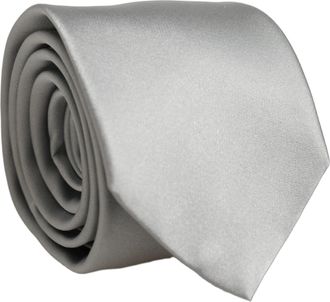 Dolce & Gabbana Silk Satin Necktie - Gray