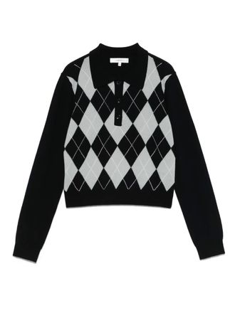 Frame Denim polo à carreaux - Bleu