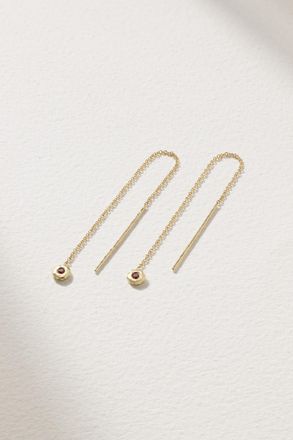 Octavia Elizabeth + Net Sustain Nesting Gem Ohrringe Aus Recyceltem 18 Karat Gold Mit Rubinen