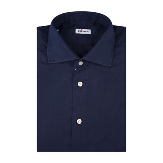 Kiton Homme, Chemises, Bleu, Taille: M Cotton Shirt