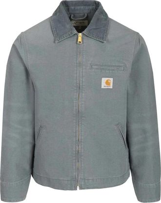 Carhartt Work in Progress Homme, Vestes, Bleu, Taille: 2XL Corduroy-Collar Jacket