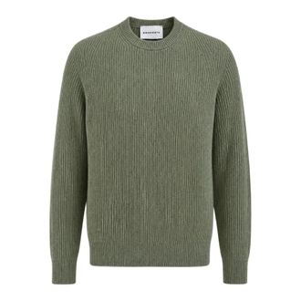 Amaranto B9Ac0010 73M Rundhals Strickpullover - - Knitwear - Herren - Gr&uuml;n - XL