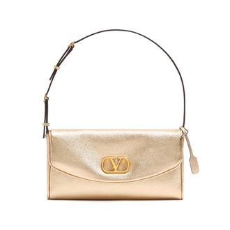 Valentino Garavani DeVain Small Shoulder Bag In Laminated Nappa Leather