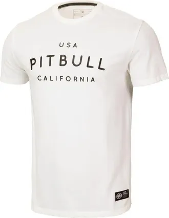 Pitbull Herren T-Shirt Tshirt aus dickerer Baumwolle Klassischer Regularer Schnitt M&auml;nner Tshirts Pit Bull West Coast Garment Washed USA Cal Baumwollshirt 3XL