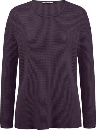 Peter Hahn Rundhals-Pullover Peter Hahn lila