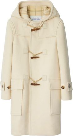 Burberry Dufflecoat mit Kapuze - Nude